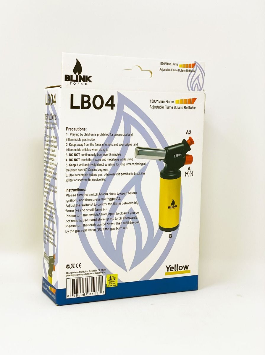 Blink Torch LB04 Adjustable Jet Flame Yellow color