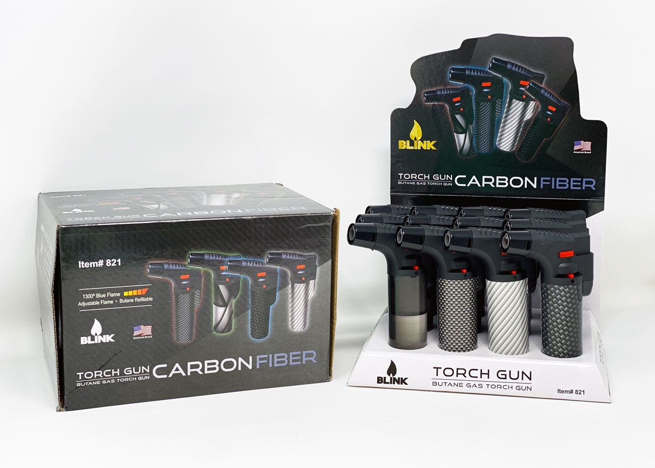Blink Torch Gun Carbon Fiber Lighter Item 821