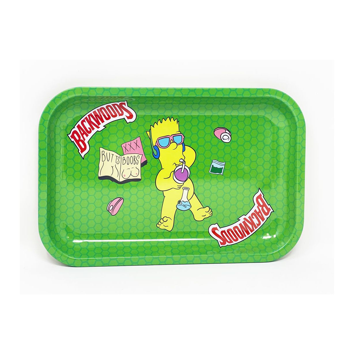 backwoods Aluminum Rolling Tray Light Green Color