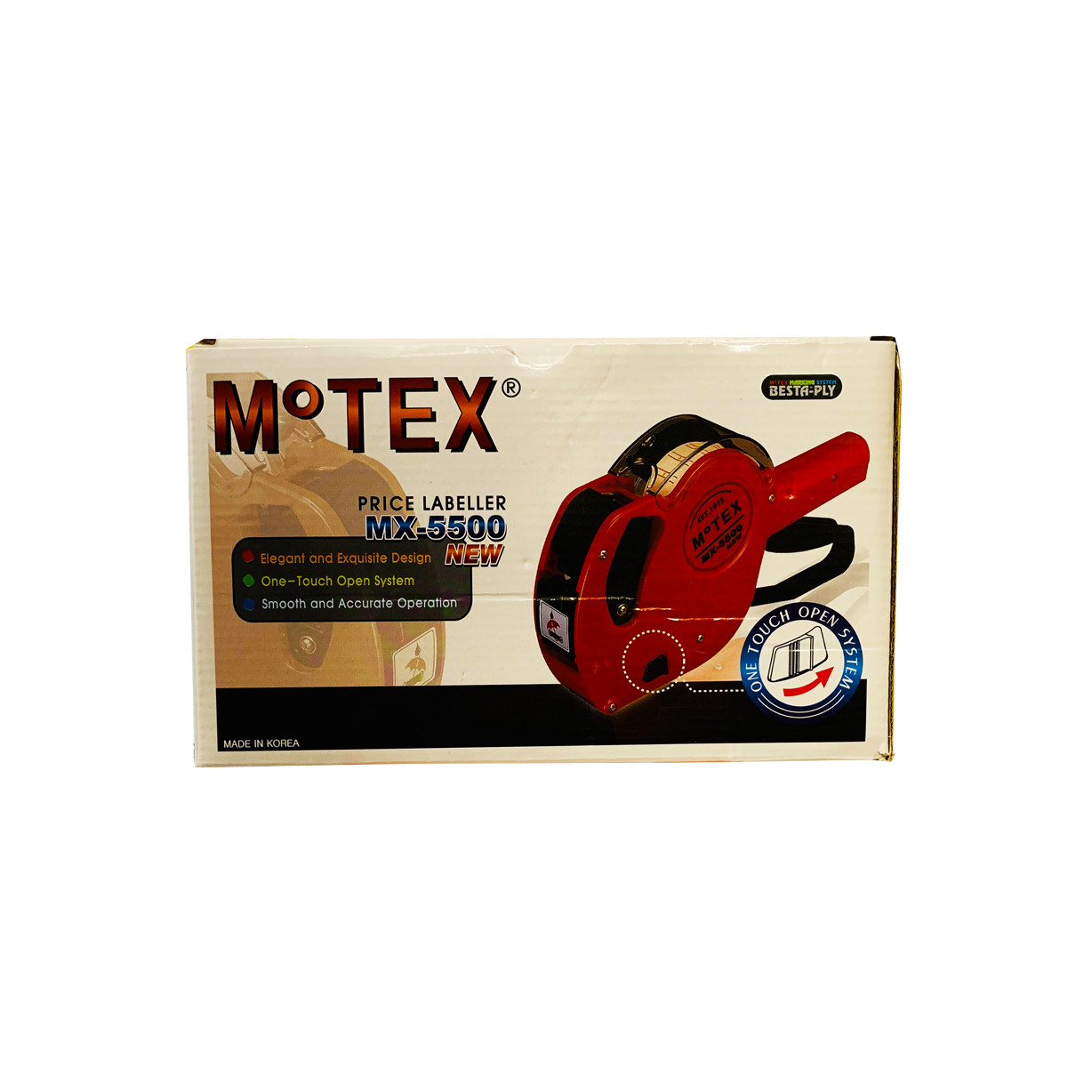Motex Price Labeller Mx 5500 New One-Touch Open System